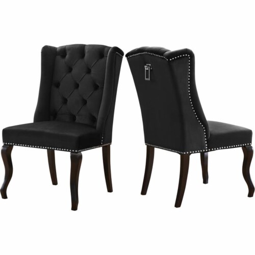 Meridian Furniture Suri 20 H Velvet Dining Chair in Black Set of 2 1 Fred Meyer