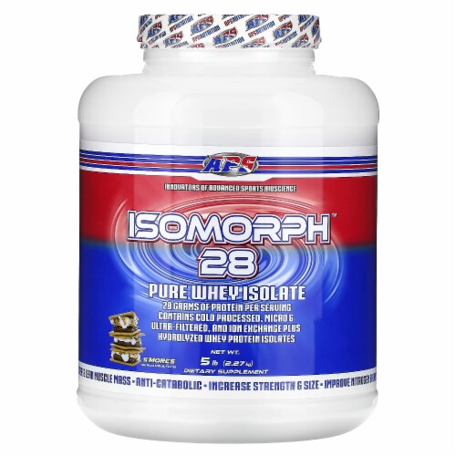 APS Isomorph 28 Pure Whey Isolate S'mores - 5 lb (2.27 kg), 5 lb - Kroger APS Isomorph 28 Pure Whey Isolate S'mores - 5 lb (2.27 kg), 5 lb - Kroger