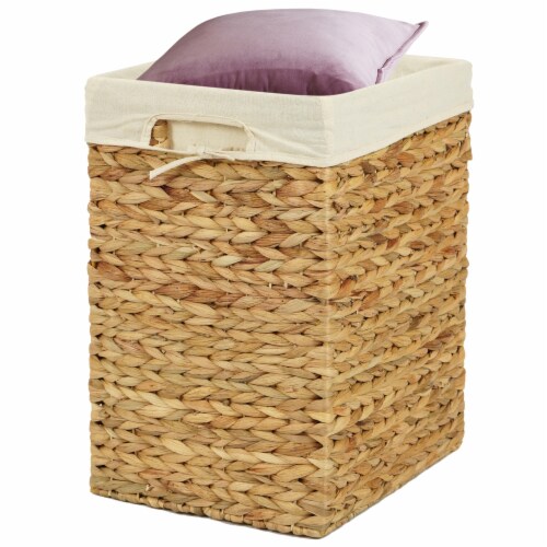 Handmade Rectangular Water Hyacinth Wicker Laundry Hamper with Lid ... Handmade Rectangular Water Hyacinth Wicker Laundry Hamper with Lid ...