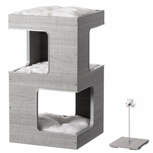 Multi Level Modern Cat Tall Climbing Tree House for Indoor Cats, One ... Multi Level Modern Cat Tall Climbing Tree House for Indoor Cats, One ...