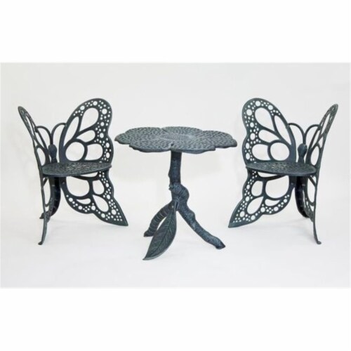 3 Piece Antique Design Metal Butterfly Bistro Set Antique 3 Fry s Food Stores
