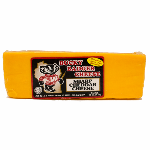 Bucky Badger Sharp Cheddar Cheese, 16 oz - Kroger Bucky Badger Sharp Cheddar Cheese, 16 oz - Kroger