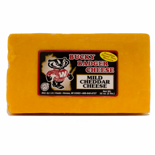 Bucky Badger Mild Cheddar Block Cheese, 32 oz - Fry’s Food Stores Bucky Badger Mild Cheddar Block Cheese, 32 oz - Fry’s Food Stores
