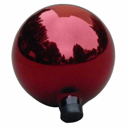 Electric Glass Gazing Globe Red 1 Qfc