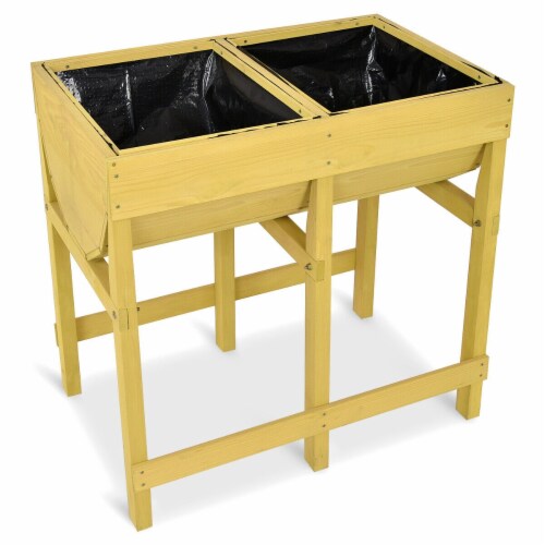 Raised Wooden Planter Vegetable Flower Bed With Liner 1 Unit Fred Meyer