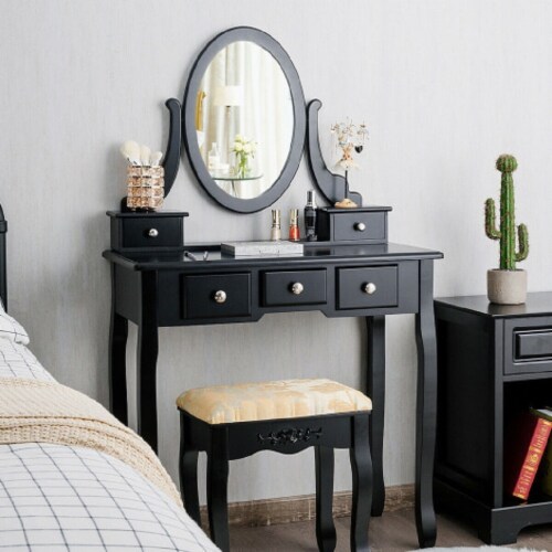 Vanity Make Up Table Set Dressing Table Set With 5 Drawers 1 Unit Kroger