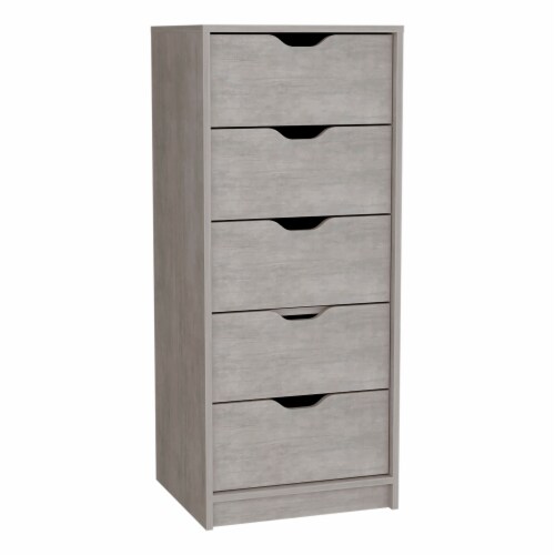 Grey slim drawers store