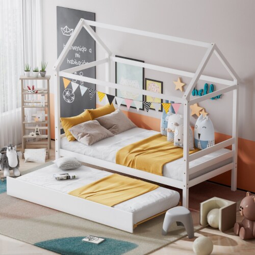 House twin bed with trundle store