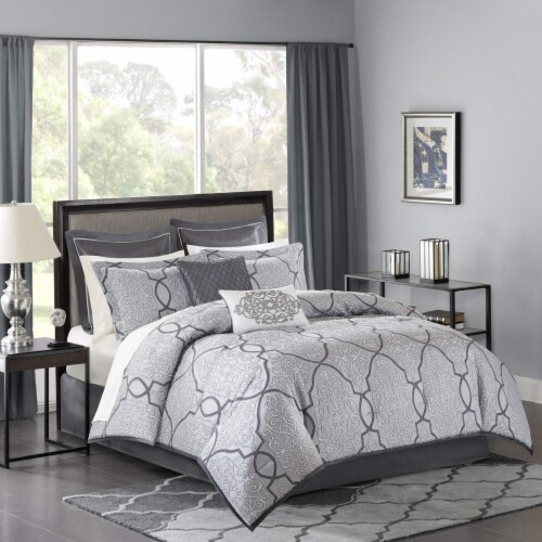 Lavine 12 Piece Complete Bed Set Silver Queen, 1 unit - Kroger Lavine 12 Piece Complete Bed Set Silver Queen, 1 unit - Kroger