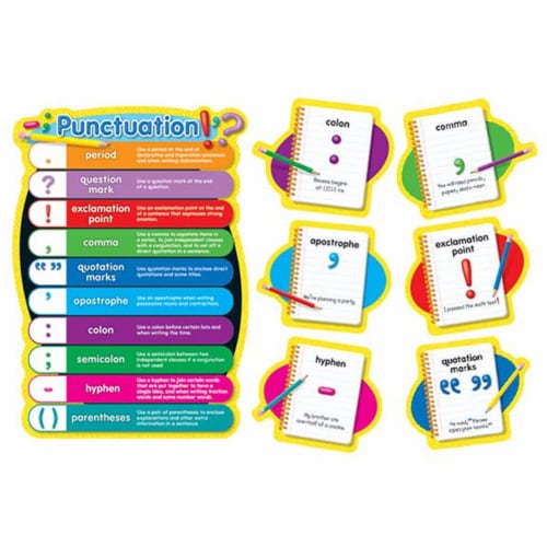 Carson Dellosa Cd 110121bn Punctuation Bulletin Board Set Grade 2 5