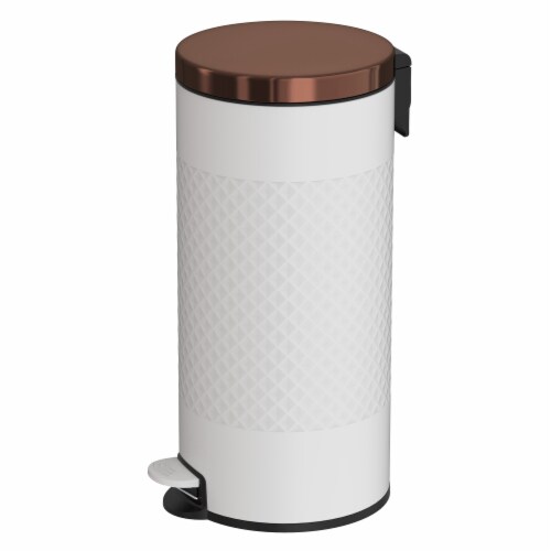 White metal dustbin store