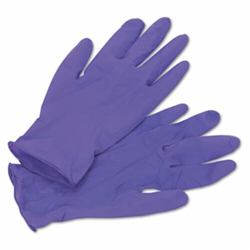 Purple nitrile exam gloves store