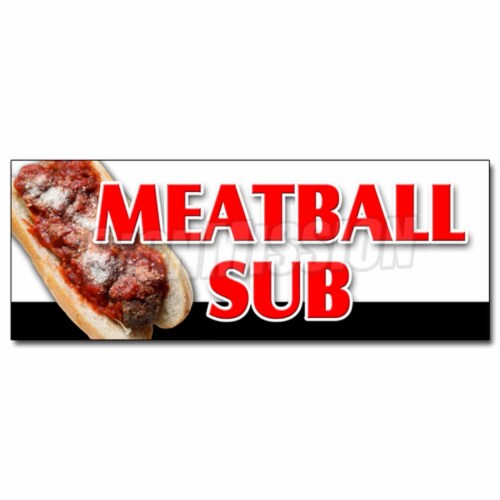 Signmission D 12 Meatball Sub 12 In Meatball Sub Decal Sticker 1 Kroger