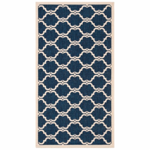 Safavieh Safavieh Indoor Outdoor Cy6009-268 Courtyard Navy / Beige Rug ... Safavieh Safavieh Indoor Outdoor Cy6009-268 Courtyard Navy / Beige Rug ...