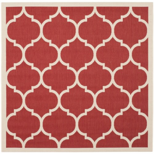 Safavieh Safavieh Outdoor Cy6914-248 Courtyard Collection Red / Bone ... Safavieh Safavieh Outdoor Cy6914-248 Courtyard Collection Red / Bone ...