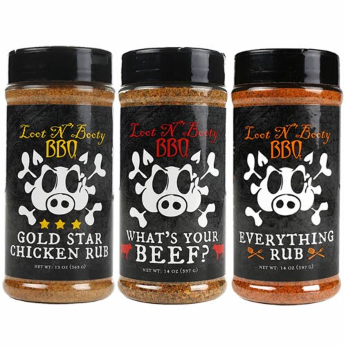 Loot N Booty Barbecue Gold Star Chicken Whats Your Beef And Everything Dry Rub Bundle Of 3 Kroger