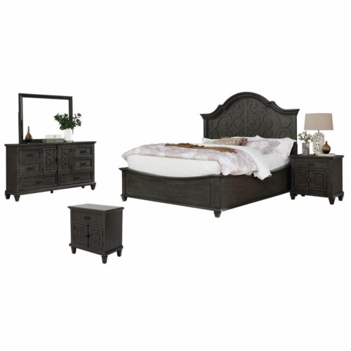 Rustic Gray Wood 5pc Eastern King Bedroom Set 1 Kroger
