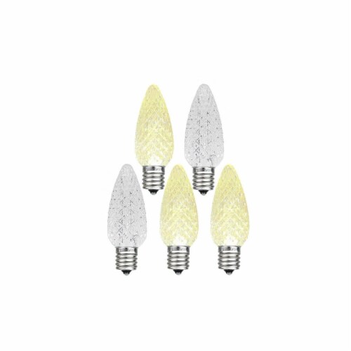 25 Pack C9 Led Twinkle Outdoor Christmas Replacement Bulbs Blue C9