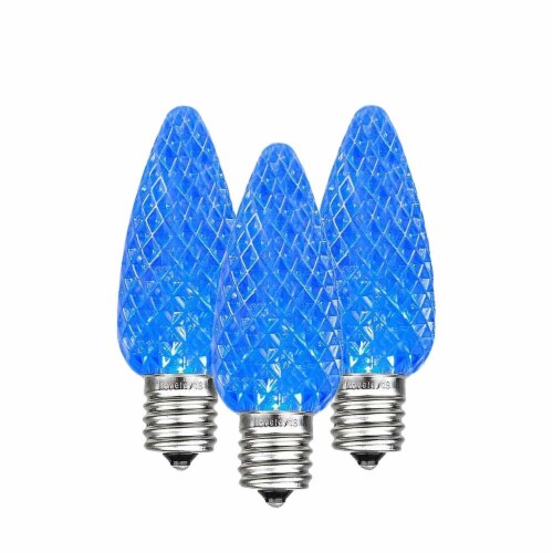25 Pack C7 Led Outdoor Christmas Replacement Bulbs Blue C7 E12 Base