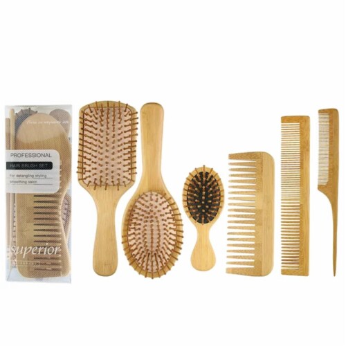 Wooden combs and brushes store