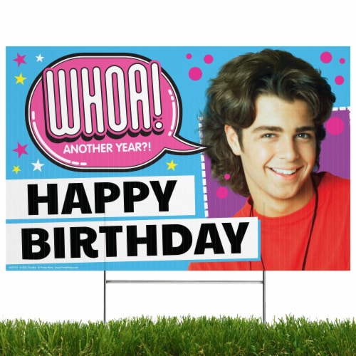 Happy 40th Birthday Yard Sign With Lawn Stakes Joey Lawrence 1 Sign
