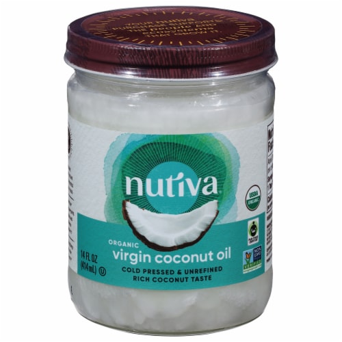 Nutiva® Organic Virgin Coconut Oil, 14 fl oz - Fry’s Food Stores Nutiva® Organic Virgin Coconut Oil, 14 fl oz - Fry’s Food Stores