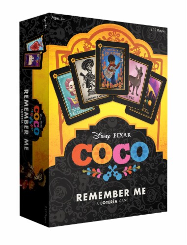 USAopoly Disney Pixar Coco Remember Me Loteria Card Game, 1 ct - Kroger USAopoly Disney Pixar Coco Remember Me Loteria Card Game, 1 ct - Kroger