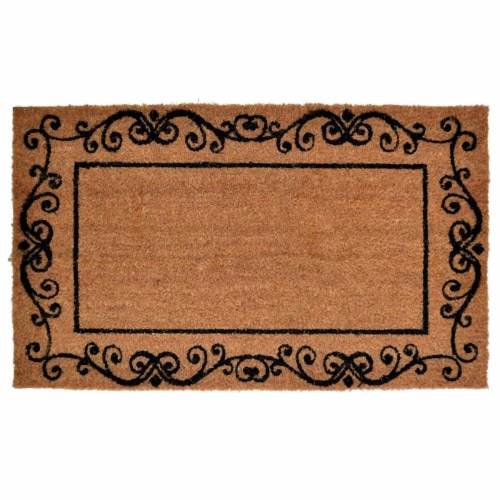 Imports Decor 557PVC PVC Backed Coir Doormat - Decorative Border, 1 ... Imports Decor 557PVC PVC Backed Coir Doormat - Decorative Border, 1 ...