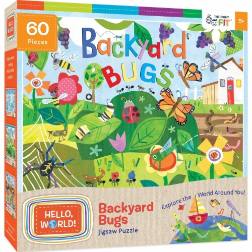 Masterpieces Hello, World! - Backyard Bugs 60 Piece Jigsaw Puzzle, 60 ... Masterpieces Hello, World! - Backyard Bugs 60 Piece Jigsaw Puzzle, 60 ...
