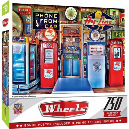 Masterpieces Wheels - Classic Gas 750 Piece Jigsaw Puzzle, 1 unit ... Masterpieces Wheels - Classic Gas 750 Piece Jigsaw Puzzle, 1 unit ...