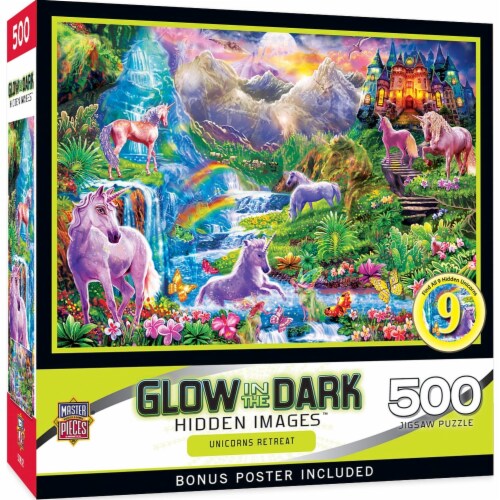 MasterPieces® Glow in the Dark Hidden Images™ Unicorn Retreat Puzzle ... MasterPieces® Glow in the Dark Hidden Images™ Unicorn Retreat Puzzle ...