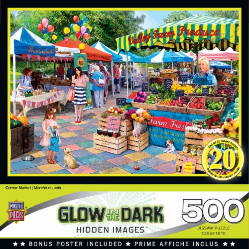 MasterPieces® Glow in the Dark Hidden Images™ Corner Market Jigsaw ... MasterPieces® Glow in the Dark Hidden Images™ Corner Market Jigsaw ...