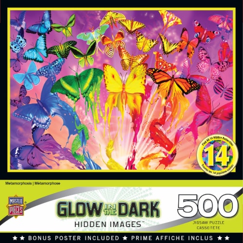 MasterPieces® Glow in the Dark Hidden Images™ Metamorphosis Puzzle, 500 ... MasterPieces® Glow in the Dark Hidden Images™ Metamorphosis Puzzle, 500 ...