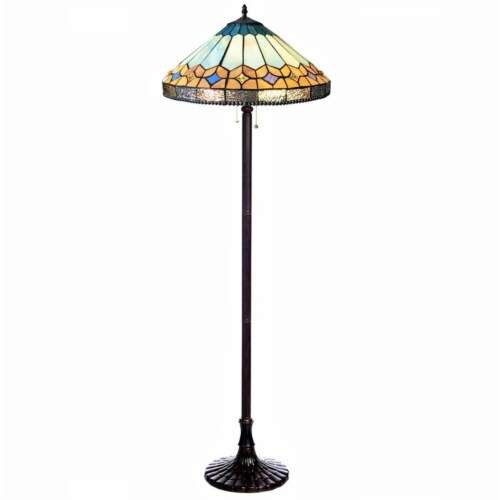 CHLOE Nicholas Tiffany-Style Mission Stained Glass Floor Lamp 61 Height ... CHLOE Nicholas Tiffany-Style Mission Stained Glass Floor Lamp 61 Height ...