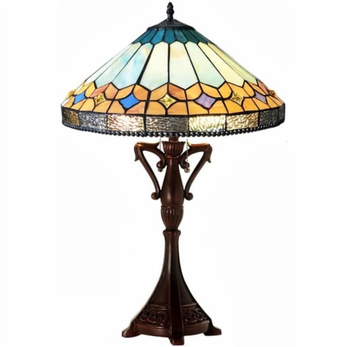CHLOE Nicholas Tiffany-Style Mission Stained Glass Table Lamp 25 Height ... CHLOE Nicholas Tiffany-Style Mission Stained Glass Table Lamp 25 Height ...
