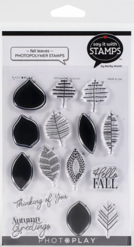 PhotoPlay Say It With Stamps Photopolymer Stamps-Fall Leaves, 1 - Kroger PhotoPlay Say It With Stamps Photopolymer Stamps-Fall Leaves, 1 - Kroger