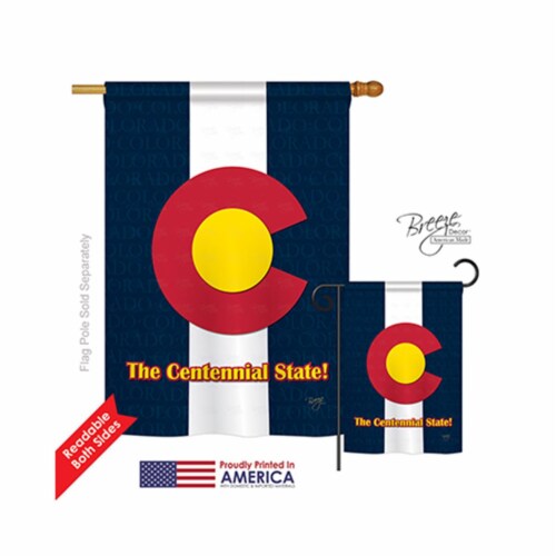 Breeze Decor 08104 States Colorado 2-Sided Vertical Impression House ... Breeze Decor 08104 States Colorado 2-Sided Vertical Impression House ...