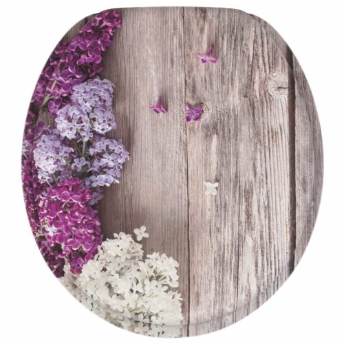 Sanilo 183 Round Soft Close Lid Molded Wooden Adjustable Toilet Seat Lilac 1 Piece Metro Market