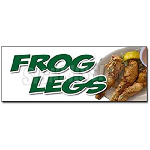 Signmission 12 In Frog Legs Decal Sticker Sauteed Grilled French