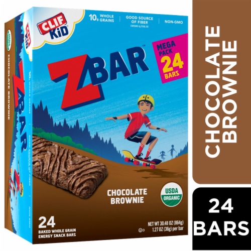 Clif Kid Zbar Chocolate Brownie Organic Snack Bars, 30.48 oz - Fred Meyer Clif Kid Zbar Chocolate Brownie Organic Snack Bars, 30.48 oz - Fred Meyer