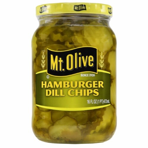 Mt. Olive Hamburger Dill Chips Pickles Jar (Pack of 32), 32 packs - Fry ... Mt. Olive Hamburger Dill Chips Pickles Jar (Pack of 32), 32 packs - Fry ...