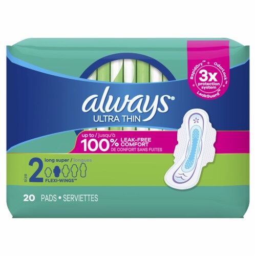 Always Ultra Thin Daytime Regular Pads with Wings Pack of 10 10 pack Fry s Food Stores