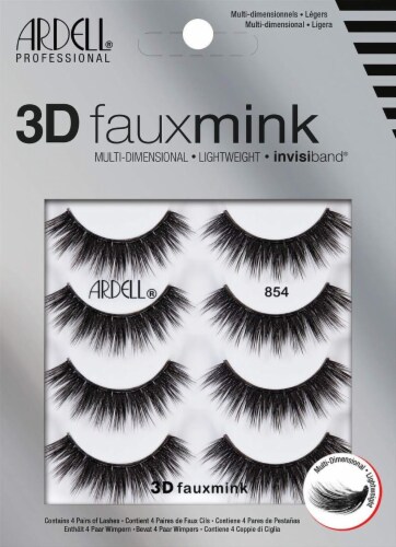 Ardell 3D Faux Mink Lashes 854 Black Pack of 2 2 packs Baker s