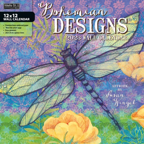 2023 Susan Winget Bohemian Designs Wall Calendar by Lang, 1 ct - Kroger 2023 Susan Winget Bohemian Designs Wall Calendar by Lang, 1 ct - Kroger