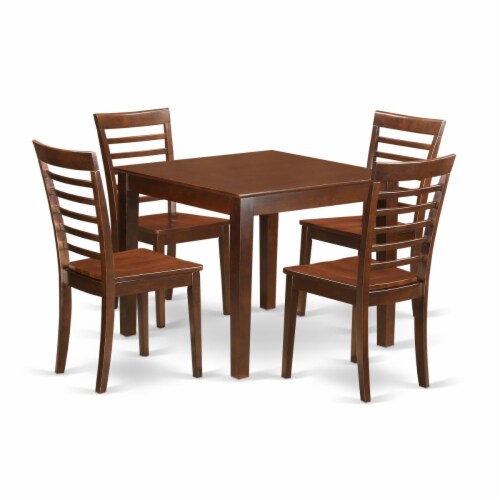 Mahogany dining table and 4 chairs store