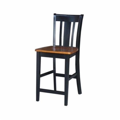 International Concepts Solid Wood Counter Height Stool In Black Cherry