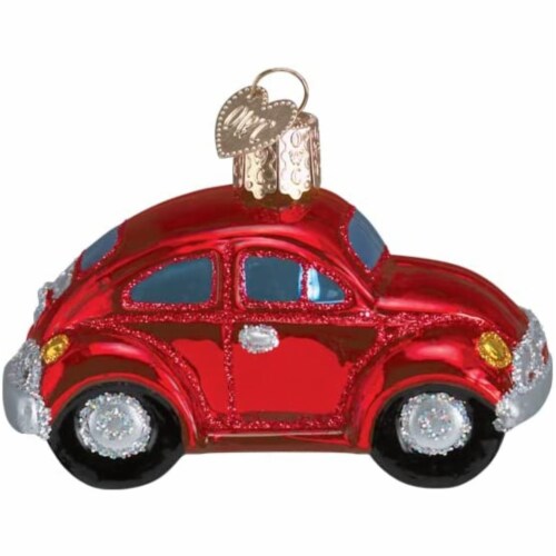Old World Christmas Glass Blown Tree Ornament, Red Buggy, 1 - Kroger Old World Christmas Glass Blown Tree Ornament, Red Buggy, 1 - Kroger