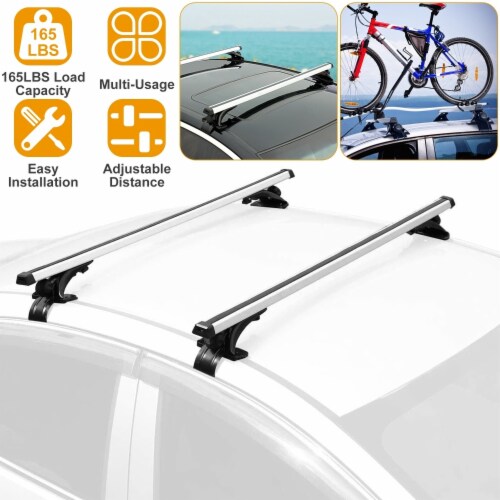 Universal Aluminum Roof Rack Cross Bar 47.24In 165Lbs Max Load Cargo Carrier 1 unit Fry s Food Stores