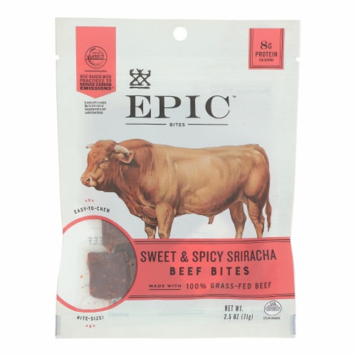 EPIC Sweet & Spicy Sriracha Tender Beef Steak Bites, 2.5 oz - Pick ‘n Save EPIC Sweet & Spicy Sriracha Tender Beef Steak Bites, 2.5 oz - Pick ‘n Save