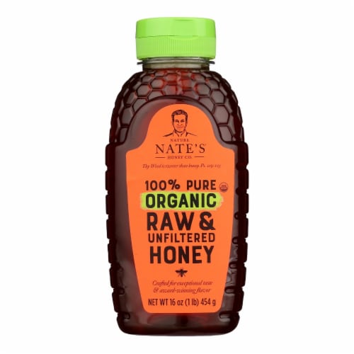 Nature Nate's - Honey Raw Unfiltered 16 oz, Case of 6 - 16 OZ each - Kroger Nature Nate's - Honey Raw Unfiltered 16 oz, Case of 6 - 16 OZ each - Kroger